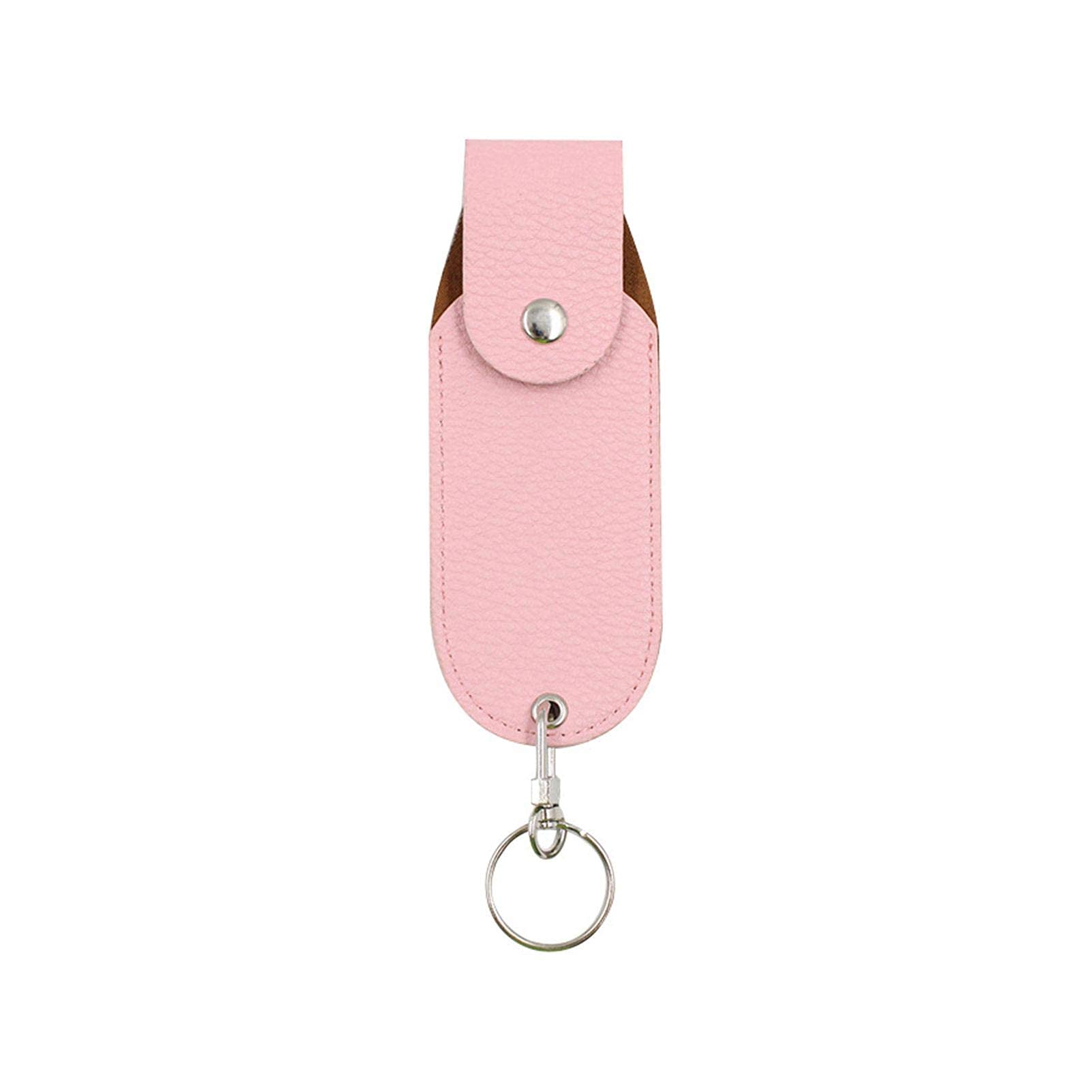 Doukedge Spray Pouch OC/Mace Spray Holder Leather Case for MK3 Canister, Soft Case & Key Ring Pepper Spray Belt Holster (Pepper Spray Not Included, Random Color)