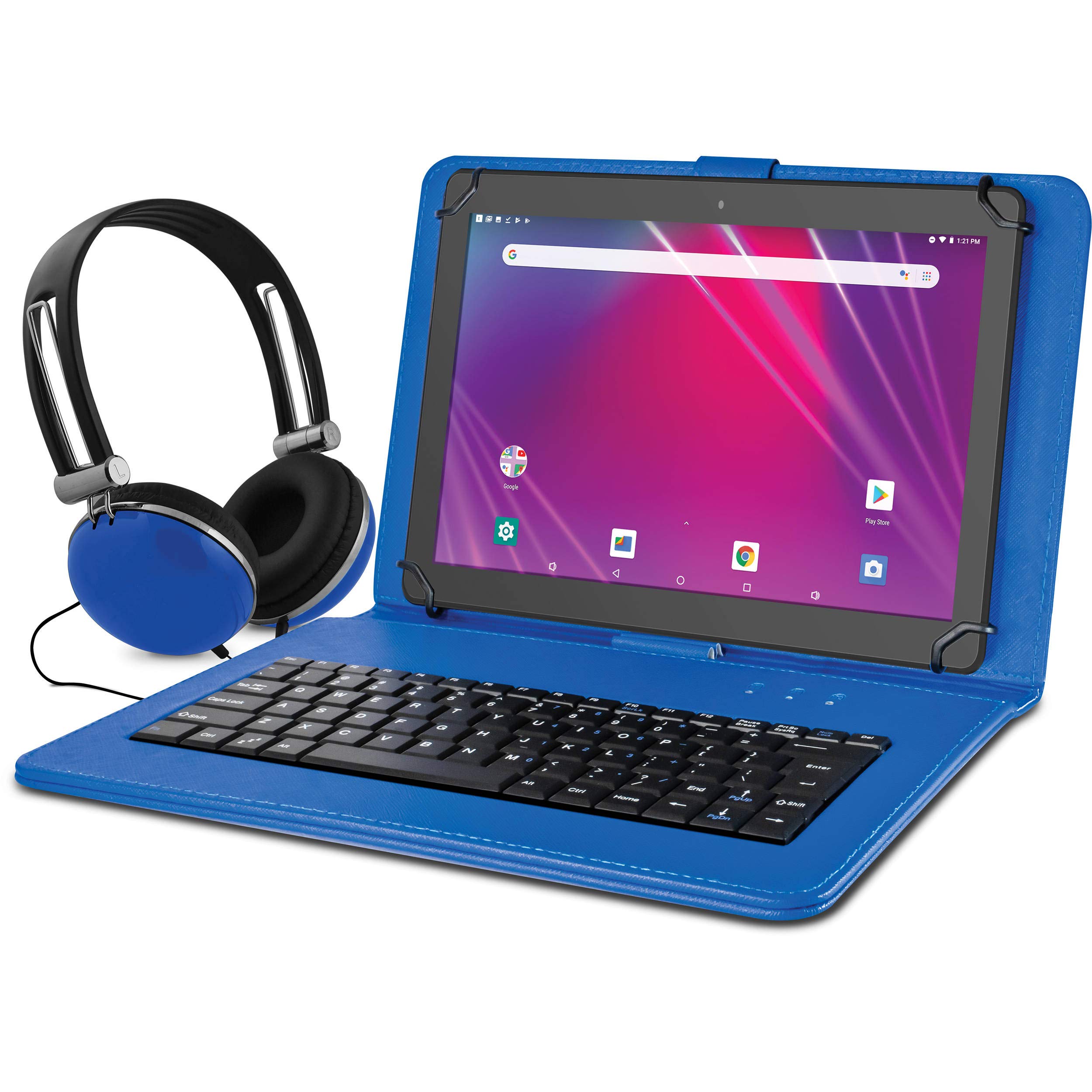 Ematic 10.1" EGQ239BD 16GB Tablet Bundle (Wi-Fi, Blue) (EGQ239BDBU)