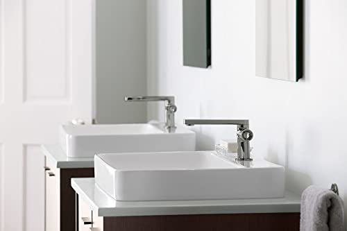 Kohler 2660-1-0 Vox Vessel Bathroom Sink with Single Faucet Hole, One Size, White
