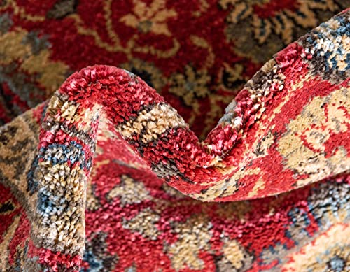 Rugs.com Chelsea Collection Rug β 5' x 8' Red Medium Rug Perfect for Bedrooms, Dining Rooms, Living Rooms