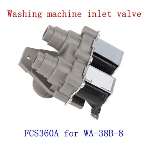 Drum Washing Machine Water Inlet Solenoid Valve Double Head Water Inlet Valve Part FCS360A for WA-38B-8 ,Compatible for Toshiba