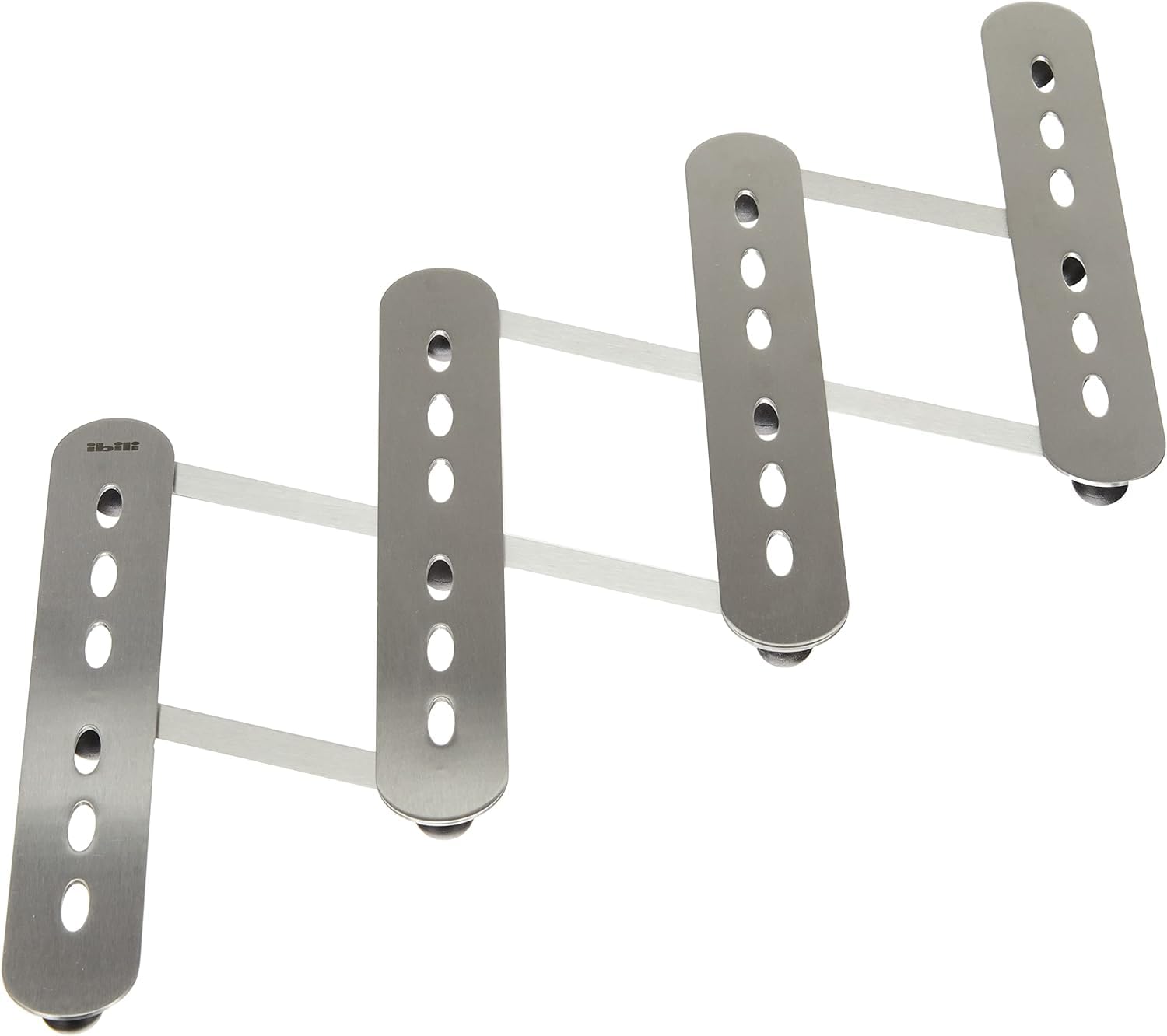 IBILI Expandable Trivets for Hot Pots and Pans, Trivets for Hot Dishes - Foldable Non-Slip Feet, Heat-Resistant Pad Stainless Steel Pot Holder for Kitchen Counter