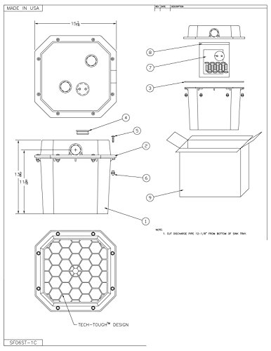 Laundry/Sink Tray System (Pump Not Included)