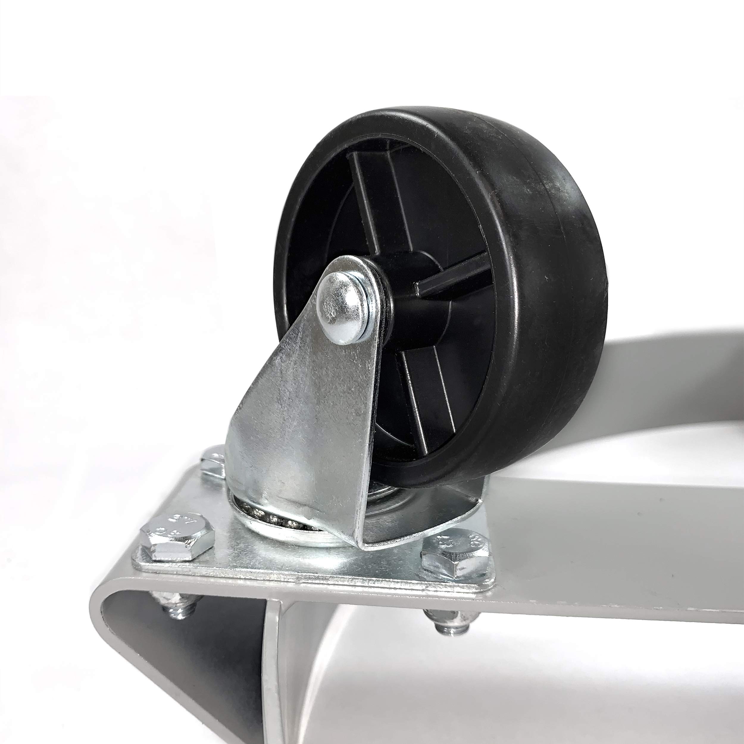 Drum Dolly 1000 Pound Capacity - 30 Gallon Steel Frame Non Tipping (2 Dollies)