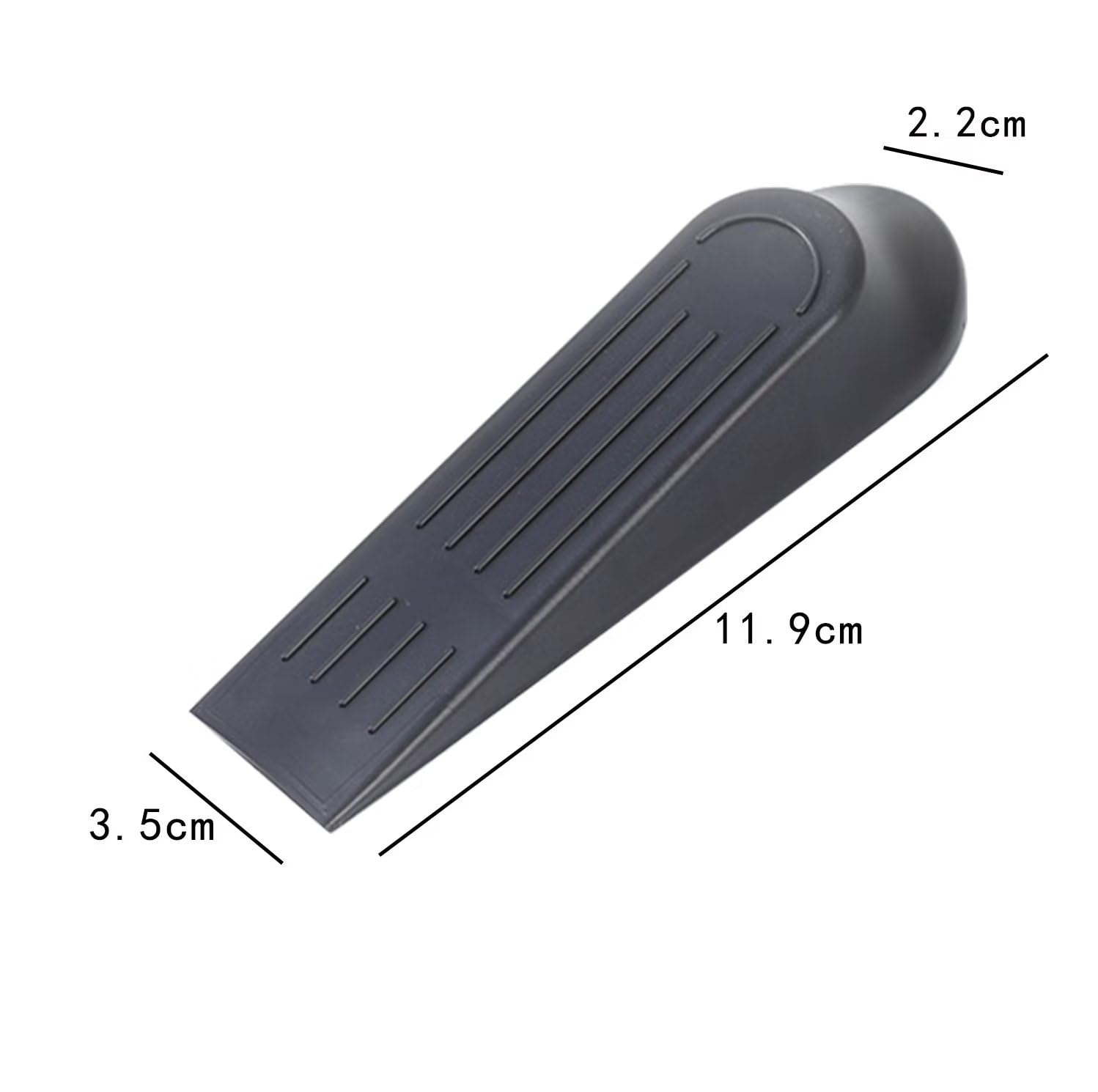 Door Stoppers for Floor Rubber Door Stop Wedge,Floor Sturdy Stackable Door Stop,Door Gaps and Prevent The Lock-Outs for Black