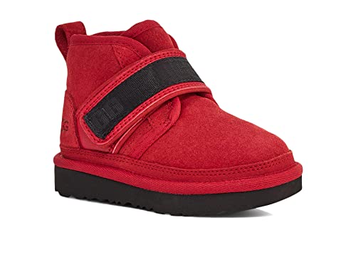 UGG Boy's T Neumel Snapback Chukka Boot, Samba RED, 10 Toddler