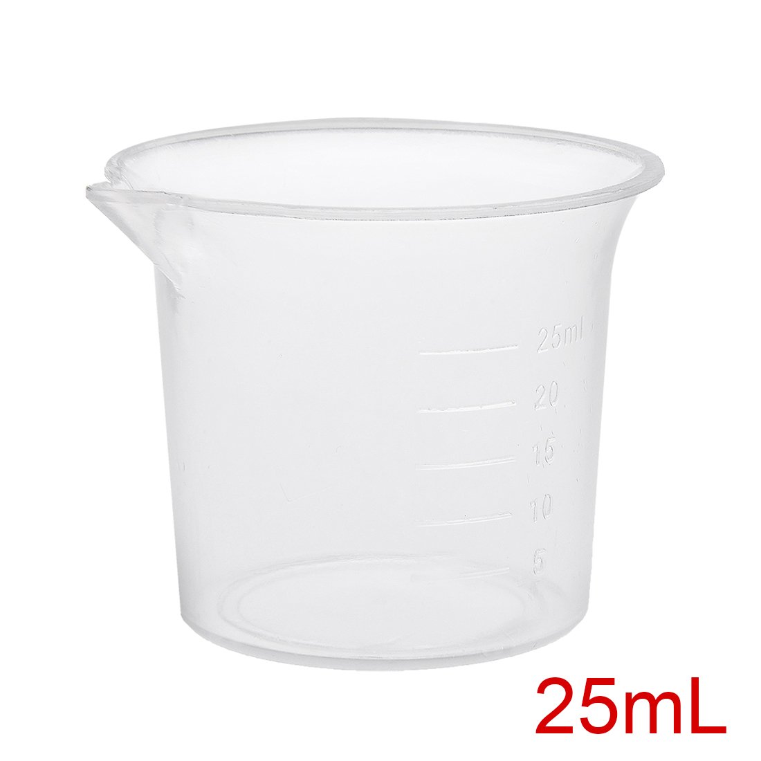 uxcell 2pcs Measuring Cup Labs PP Graduated Beakers 25ml