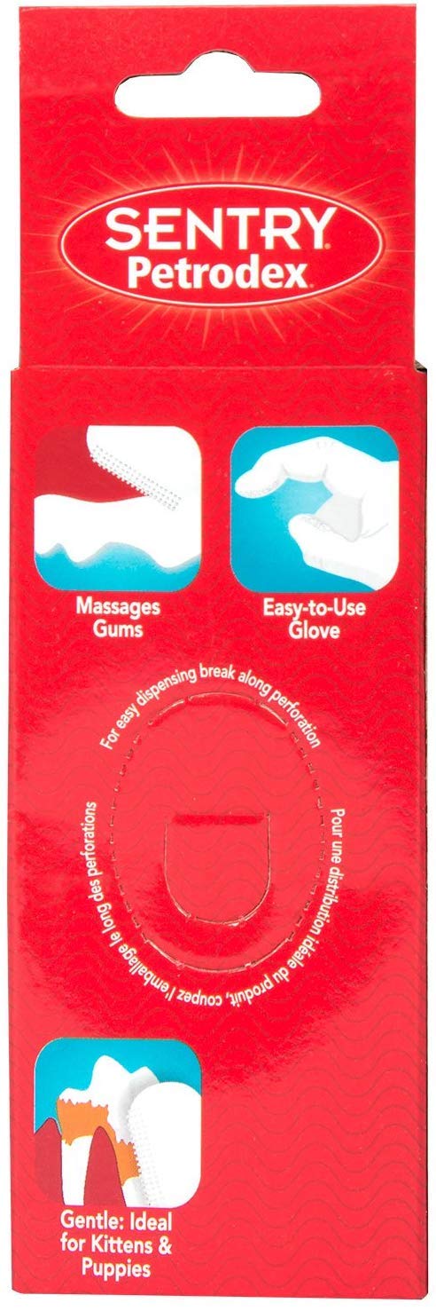 Sentry Petrodex Finger Toothbrush Glove For Pets