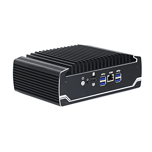 HUNSN Micro Firewall Appliance, Mini PC, VPN, Router PC, Intel Core I5 8250U, RX03, AES-NI, Nano SIM Slot, HDMI, COM, 6 x Intel I211, Vesa Mount, Barebone, NO RAM, NO Storage, NO System