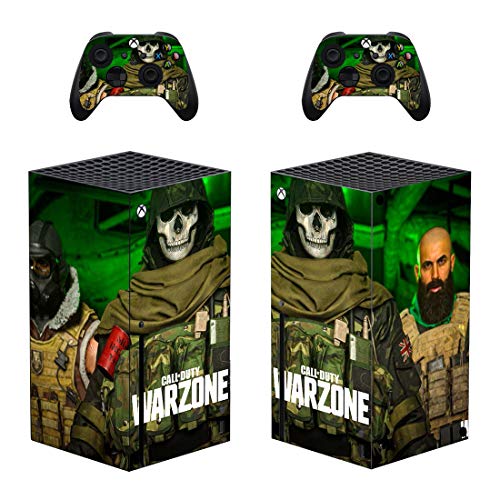 FELIPE SEIJI KUBA Protective Vinyl Skin Decal Cover for Xbox Series X Console Wrap Sticker Skins with Two Free Wireless Controller Decals FPS GAME SERIES