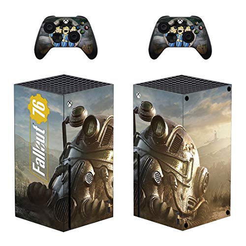 FELIPE SEIJI KUBA Xbox Series X Skin Set Vinyl Decal Skin Stickers Protective for Xbox Series X Console Kinect 2 Controllers - Shooter Game