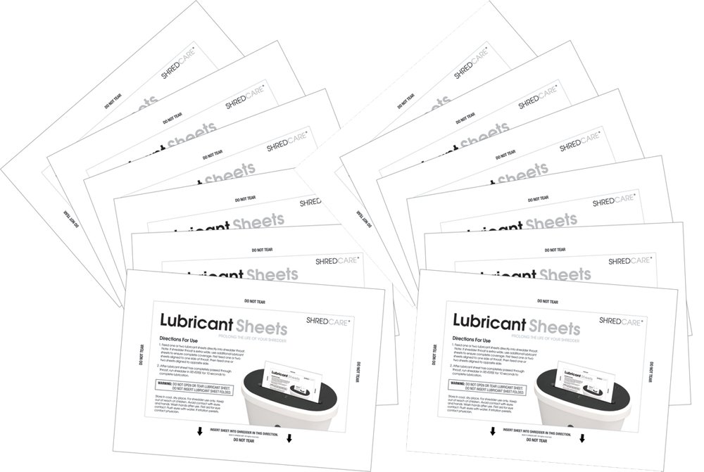 Fellowes 62MC 10-Sheet Micro-Cut Home and Office Paper Shredder with Safety Lock & Shredcare Paper Shredder Lubricant Sheets SCLS12 (Pack of 12) 8.5" x 6"