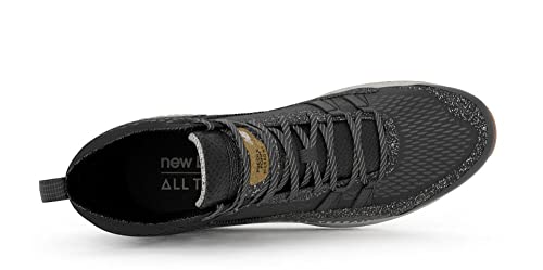 New Balance Men's Fresh Foam X Hierro V1 Mid-Cut Trail Running Shoe, Black/Timberwolf, 10