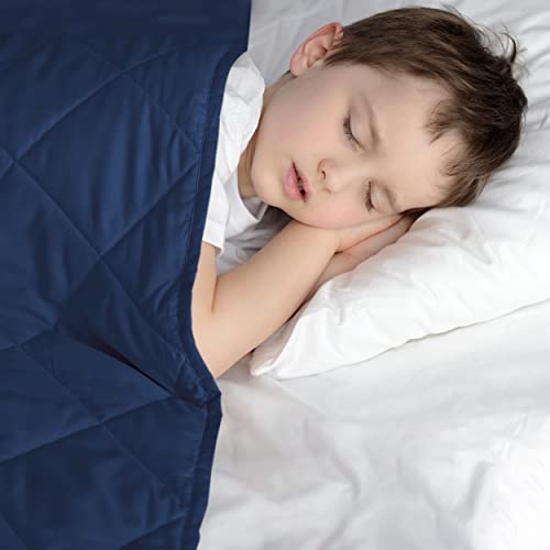 EXQ Home Toddler Comforter Baby Quit Blanket Soft Lightweight,39x47 inches Polyester Toddler Nursing Blanket for Infant and Newborn, Ultra Soft for Crib Bed,Stroller,Travel(Navy Blue)