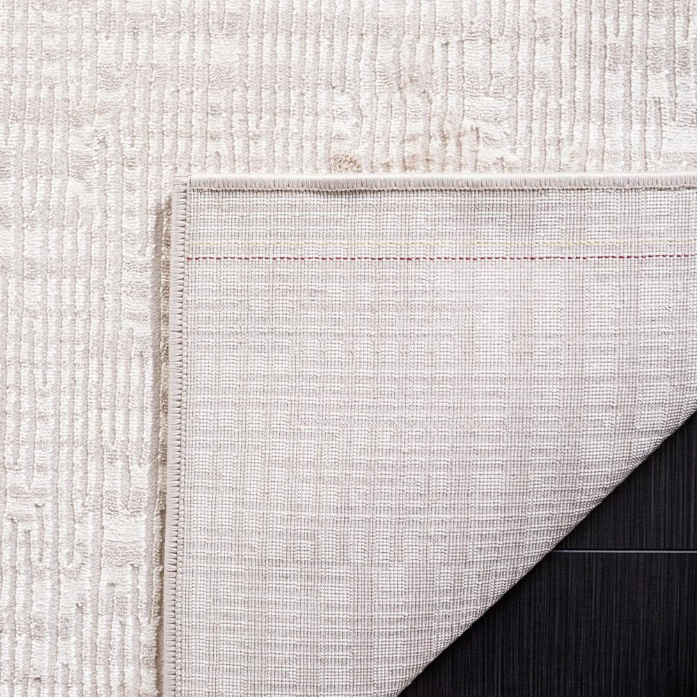 SAFAVIEH Continental Collection Runner Rug - 8' Runner, Ivory & Beige, Contemporary Design, Stain Resistant, Ideal for High Traffic Areas in Hallway, Bathroom & Kitchen (CON102A-28)
