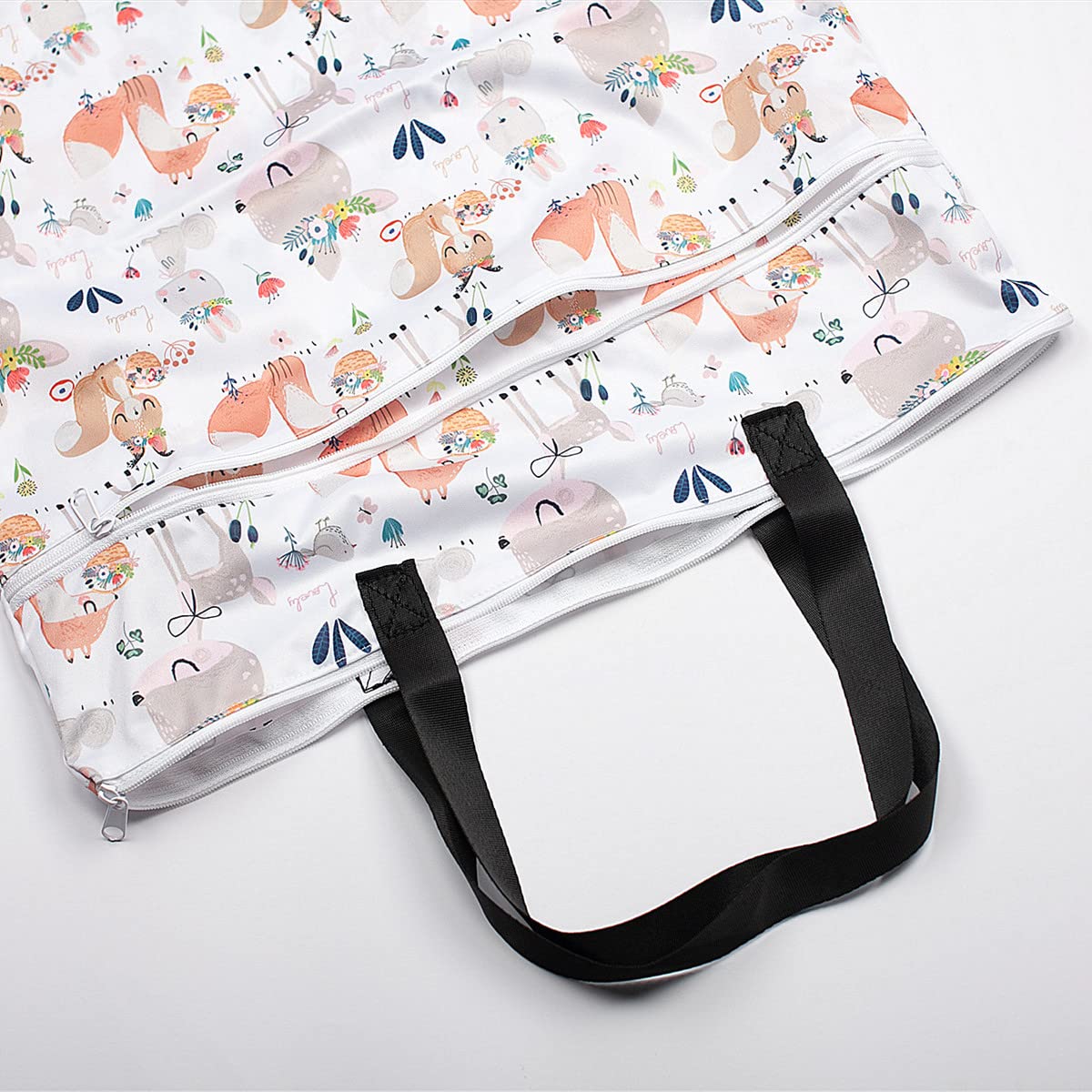 Large Hanging Wet/Dry Cloth Diaper Pail Bag for Reusable Diapers or Laundry