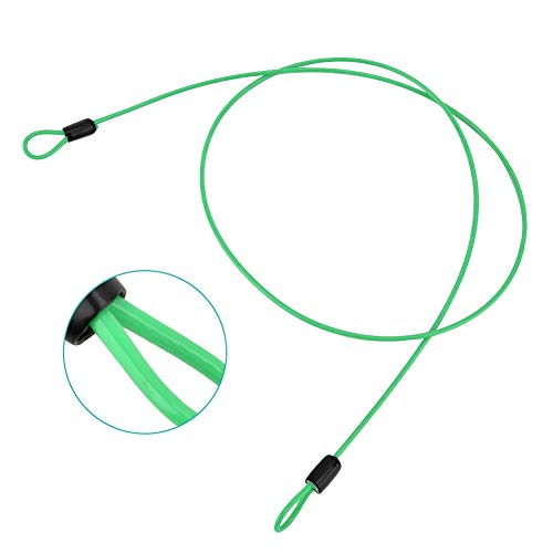 Exquisite Appearance PVC Security Lock, Practical Cable Bicycle Lock, Portable Motorcycle for Bicycle Autocycle Bike Scooter (Green)