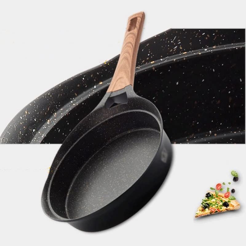 DHTDVD Medical Stone Saucepan Non-Stick Skillet Frying Pan Cookware Universal Household Kitchen Supplies