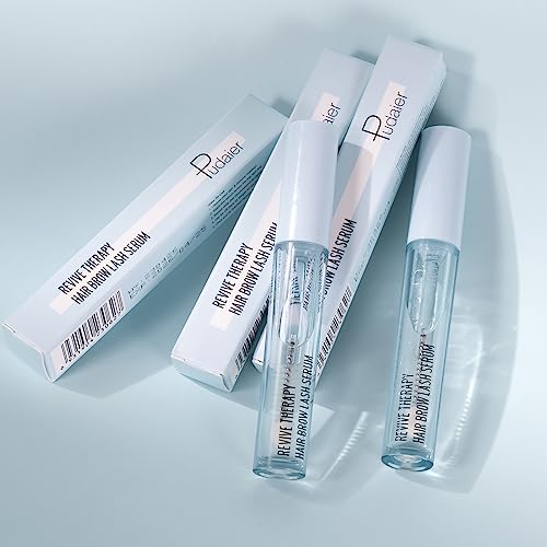 Eyelash Growth Serum, Boosts Eyelash for Thicker, Fuller Looking Lashes and Eyebrows, Improves Short Eylashes & Thin Brows, 0.28 Fl Oz