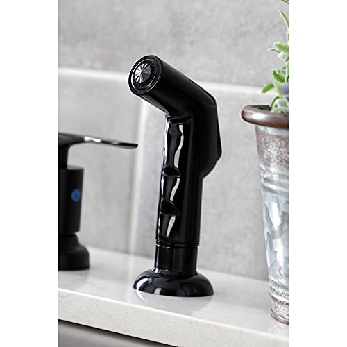 Kingston Brass FB7790SVLSP Serena 8" Centerset Kitchen Faucet, Matte Black