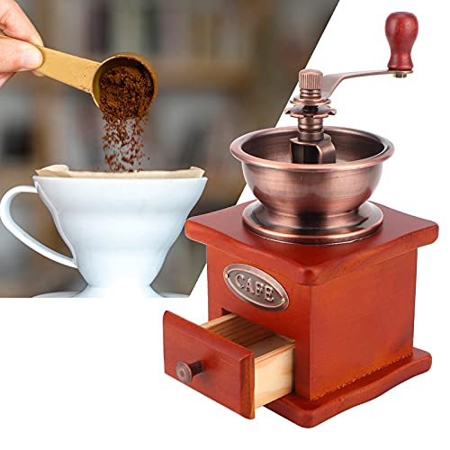 Manual Coffee Grinder, Hand Crank Coffee Grinders Vintage Style Hand Coffee Grinder Roller Classic Coffee Mill Hand Crank Coffee Grinders for Drip Coffee French Press