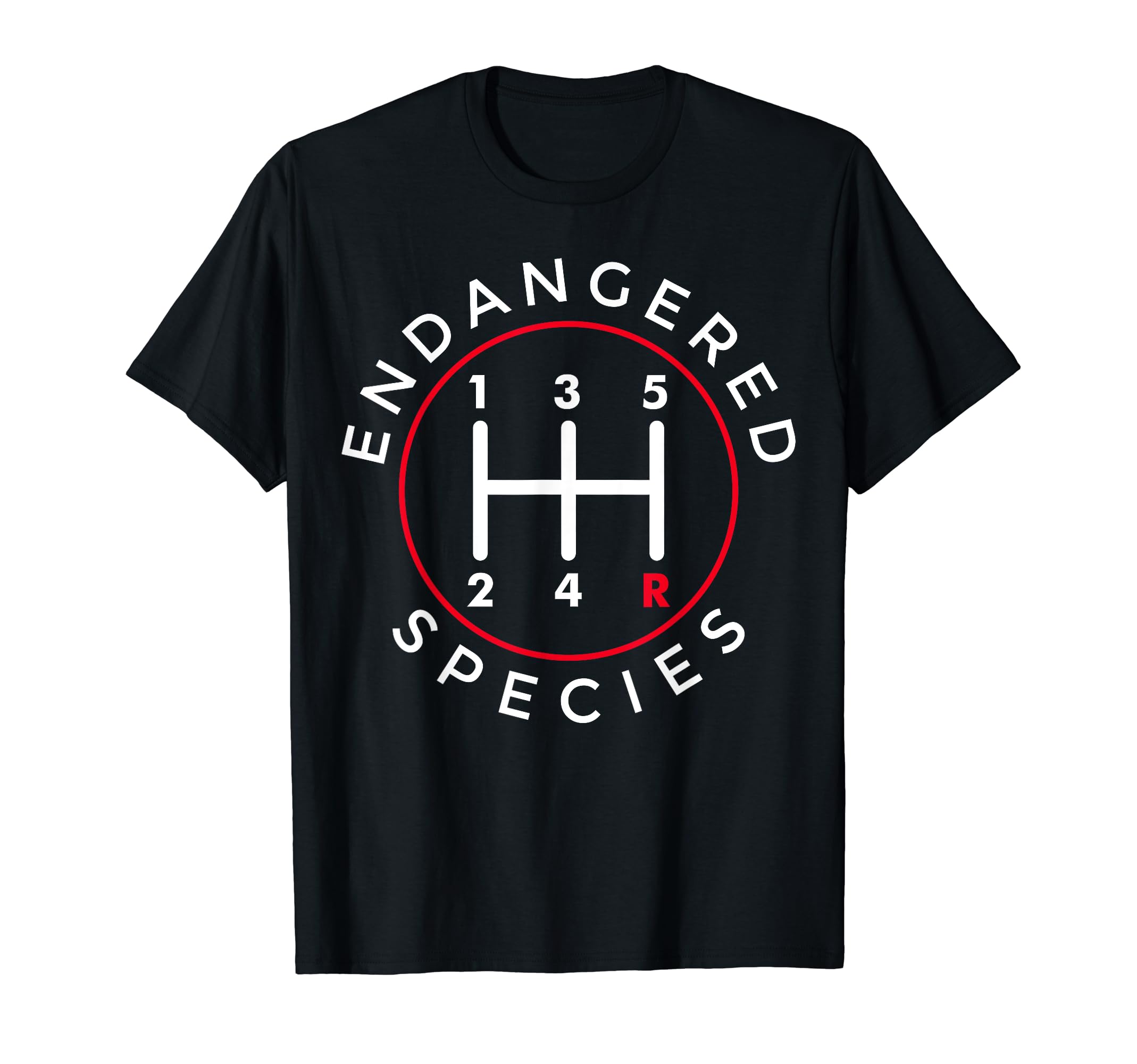 Endangered Species Manual Gearbox Stick Shift 5-Speed T-Shirt