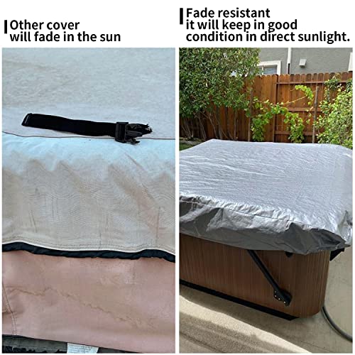 Hot Tub Cover Cap 84" Lx84 Wx 35" H Spa Cover Guard Water Proof hot tub Sun Shield