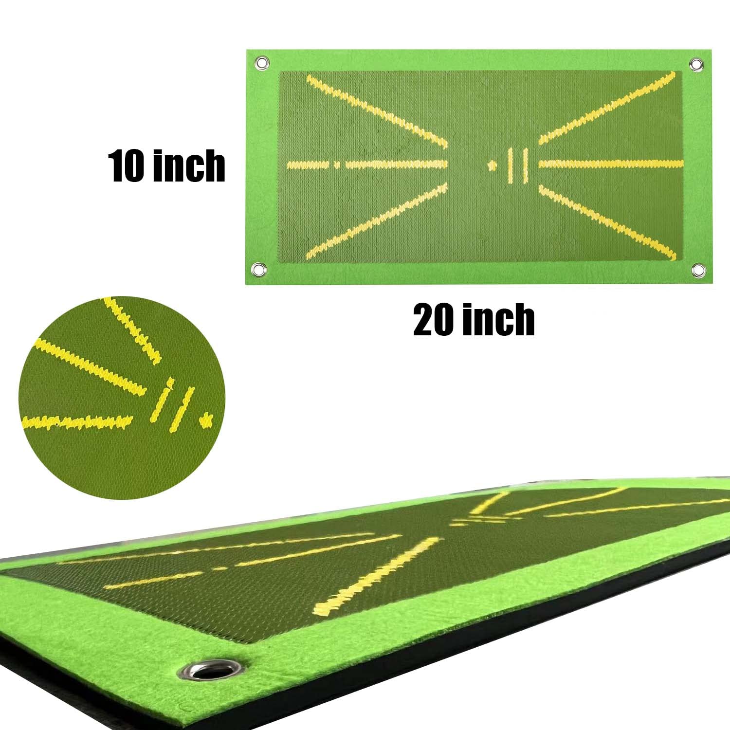Golf Mat Kit, Golf Training Mat for Swing Detection, Golf Hitting Mat for Path Feedback, Golf Practice Mats That Shows Swing Path, Golf Swing Trainer, Golf Training Aid for The Best Hit Analysis