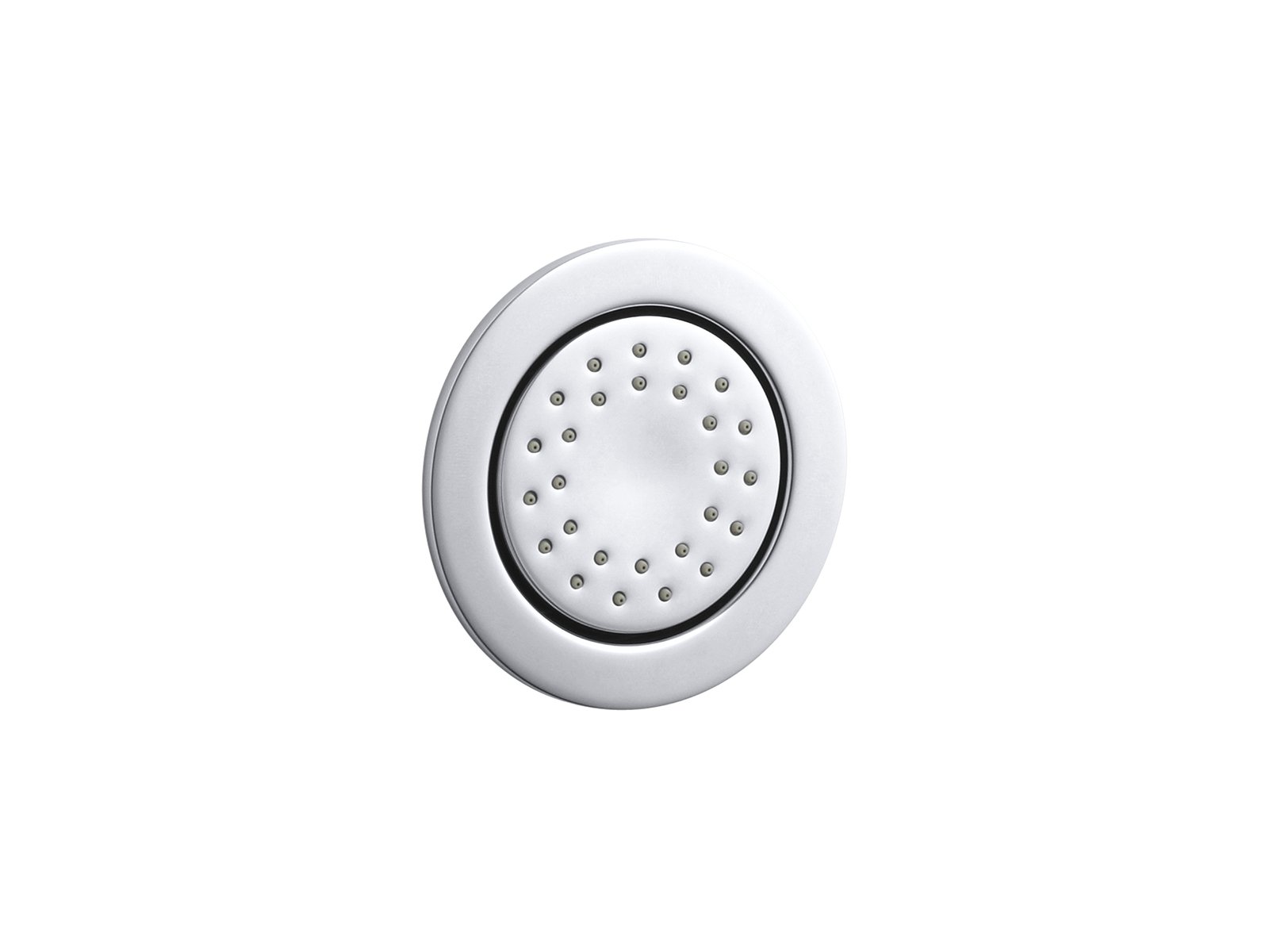 WaterTile(R) round 27-nozzle body spray 2.0 gpm with stimulating spray and Katalyst(R) air-induction technology