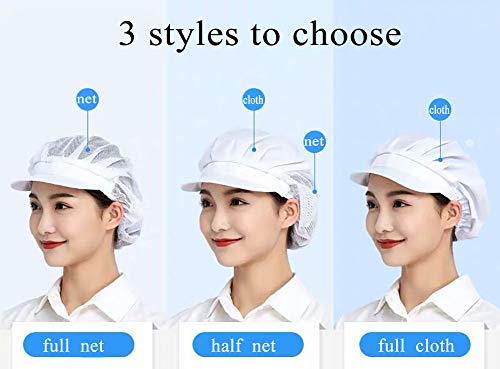 Jaspfct 4pcs Chef Hat Food Service Hairnets Kitchen Cooking Cap for Women HT001B4
