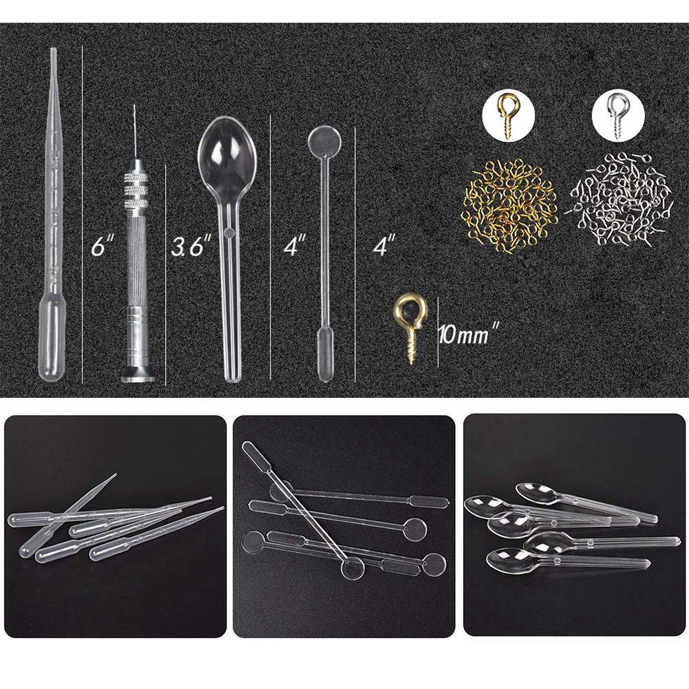 EuTengHao 132Pcs Animal Silicone Molds DIY Resin Casting Molds Kit Contains 4 Bears Resin Molds 3D Bear Rabbit Cat Paw Mold and Pendant Molds Eiffel Tower for DIY Resin Candle Soap Making