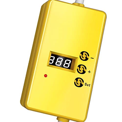 Immersion Water Heater, 1500W Portable Electric Submersible Water Heater with Timer, Stainless Steel Guard Cover and Digital Thermometer for Home Travel Camping
