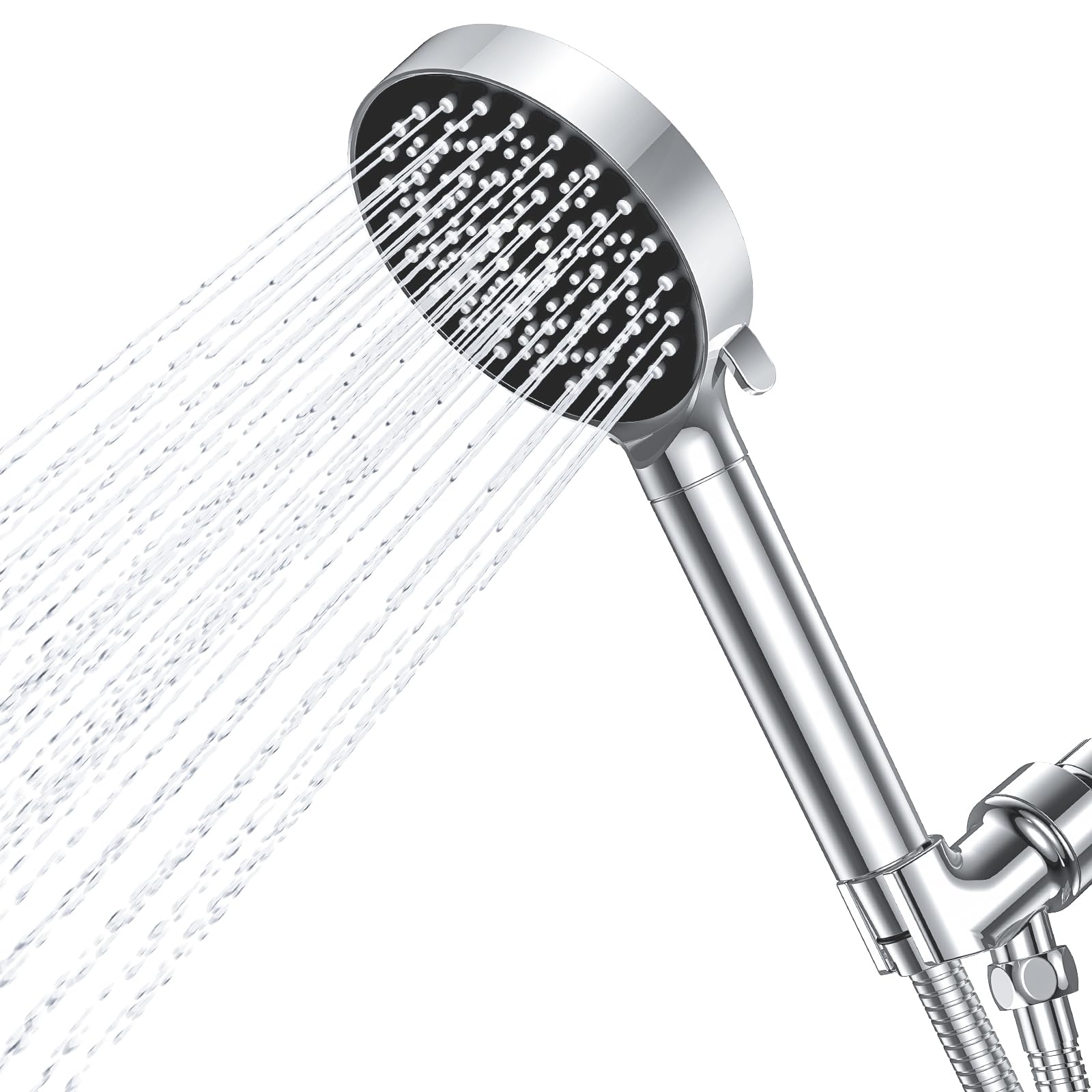 Filtered Shower Head, High Pressure 6 Spray Mode Showerhead with 70" Hose, Bracket, Hand Held Water Softener Shower Head Filter for Hard Water, Water Saving Spray Soft Spa Shower Head