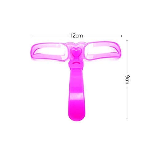 Eyebrow Stamp Stencil Kit, 8 Styles Eyebrow Stencils with Handle and Strap,Reusable and Washable,for Beginners and Professionals with 1 Eyebrow Pencil