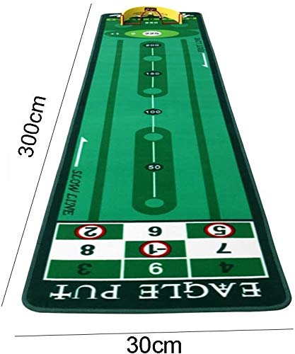 Golf Putter Mat Golf Training Equipment Indoor Foldable Golf Green Golf Putting Exerciser Office Putter Practice Blanket Golf Practice Aids, Gift for Friends (Size : 30 * 300cm)