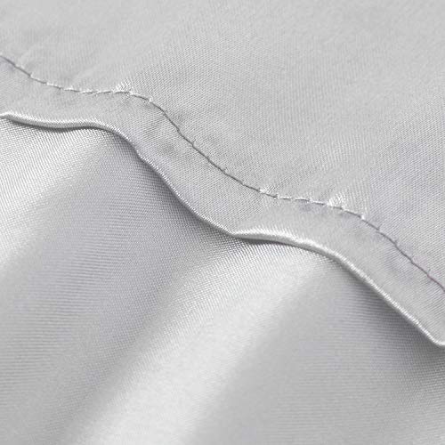 yourose Satin Pillowcase for Hair and Skin, 2 Pack Standard Size Silky Pillowcases with Envelop Closure, (Silver, 20βX26β,2pcs)