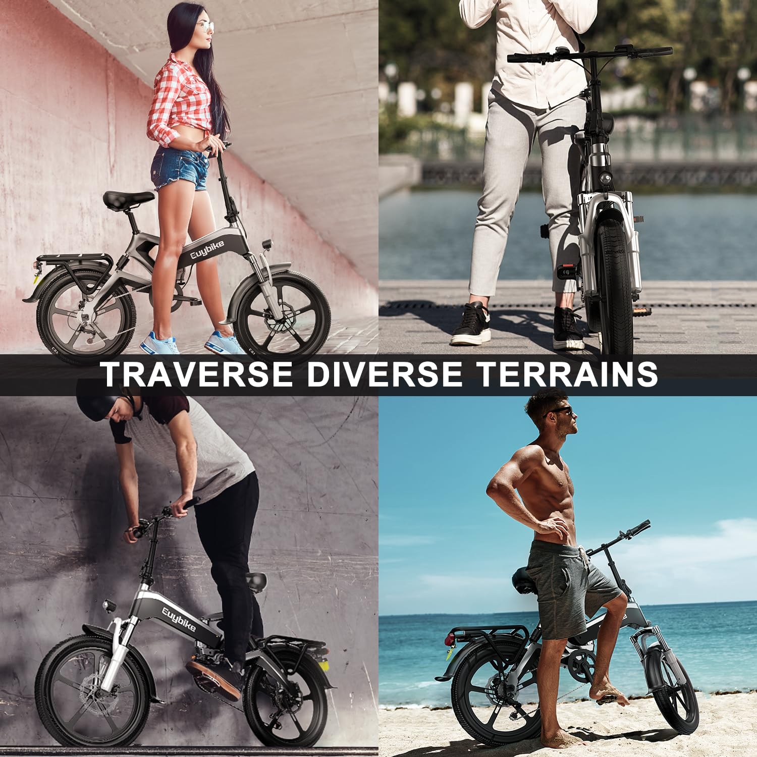 EUY electric bike for adults 500w 12.8ah