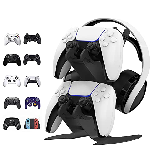DOYO Game Controller Holder, Universal Headset Holder Gamepad Gaming Controller Stand Mount Accessoreis for Xbox one, DualSense PS5, DualShock 4, PS4, Xbox 360, Switch