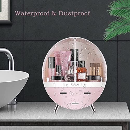 MIUOPUR Makeup Brush holder Organizer, 360° Rotating Make up Brush Holder, 5 Slots Pen Holder for Desk, Storage Cup for Lipsticks/Comb/Beauty Tool, Bathroom Vanity Desktop Organizer