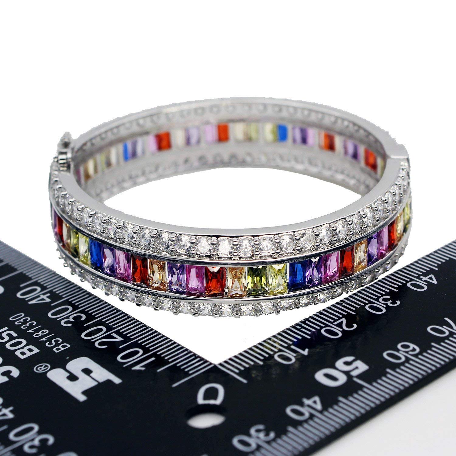 Women Amethyst Bracelets Garnet Ruby Blue Sapphire Tennis Bracelet Bridal Girl Girlfriend Jewelry