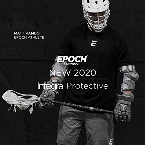 Epoch Integra Elite Lacrosse Arm Pads with 2-Step Multi-Density Foam, Medium, White