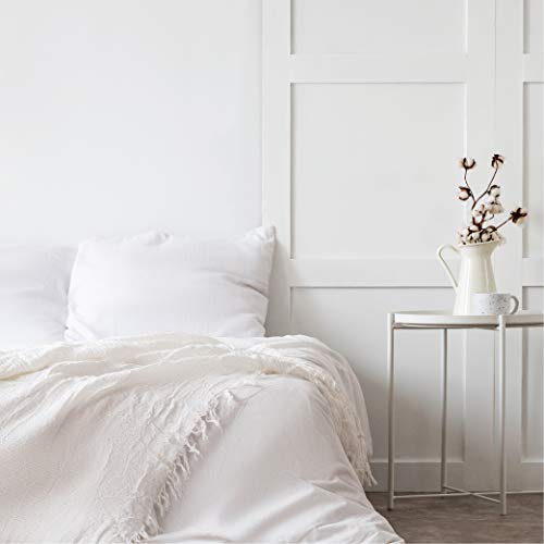 Everspread 1000 Thread Count Cotton Bed Sheets (4 Piece Sheet Set) - Queen Size, Light Gray. 100% Natural Long Staple Cotton Bedding, Luxury Sateen Weave. Fits Mattress up to 18 inches