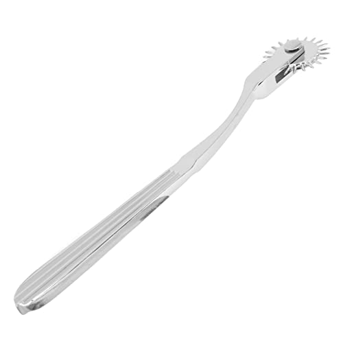 Neurological Pinwheel, Comfortable To Grip Lightweight Wartenberg Neuro Pinwheel 22 Metal Spikes Rolling Fan for Testing Nerve Sensitivity