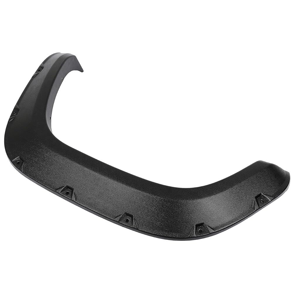 ECCPP ABS Matte Black Textured Fender Flares Fits For Chevrolet Silverado 1500 4.3L 3-Door LS Extended Cab Pickup With Rubber Edge Trim Hardware Kit Automotive Exterior Accessories