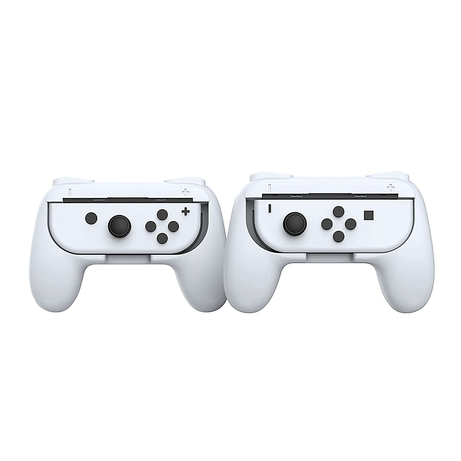 ECHZOVE Grip for Switch and Switch OLED Model Joy Con Controller, Switch OLED Accessories Joy Con Grips - White