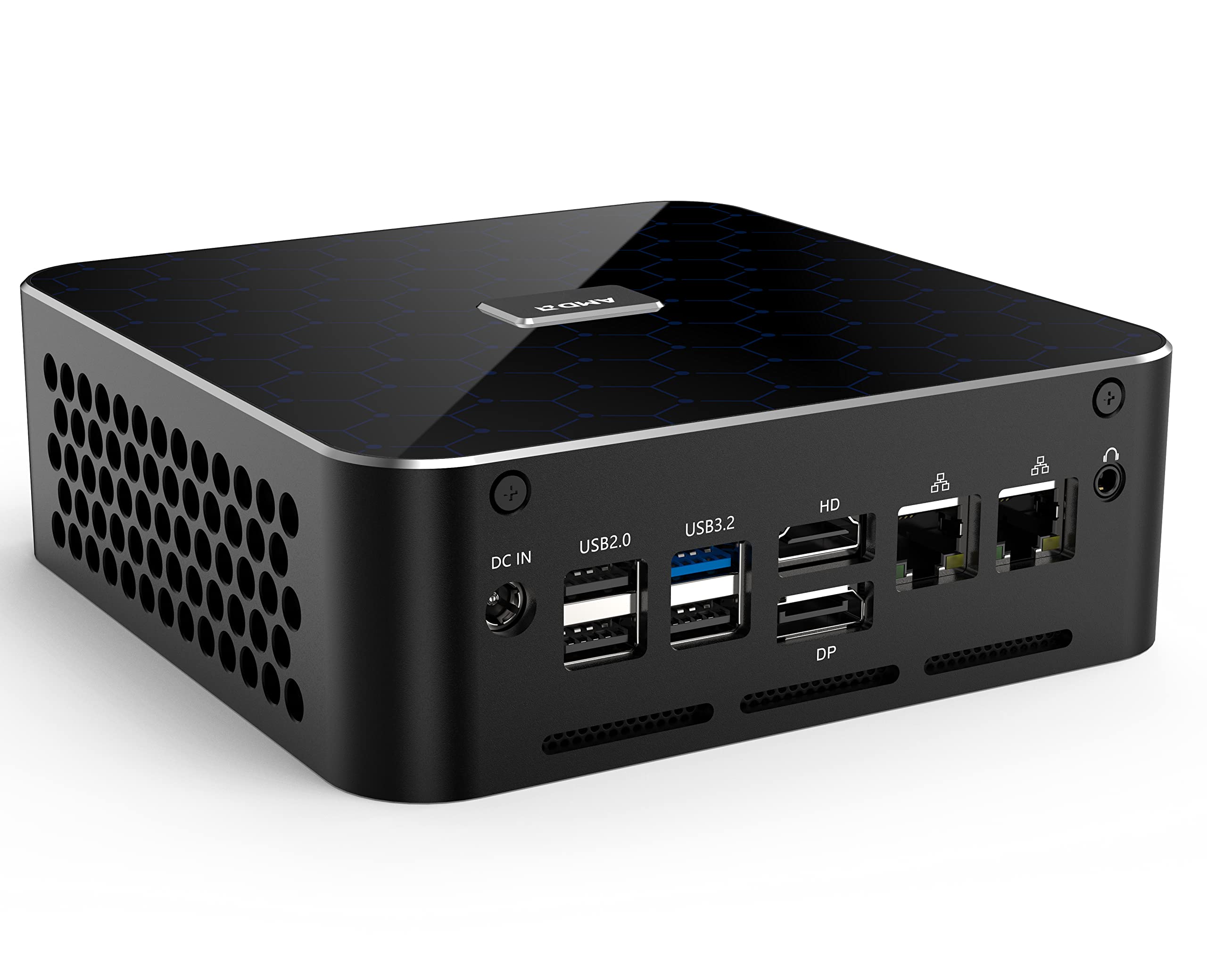 KINGDEL K18 Mini PC Gaming Computer AMD Ryzen 9 6900HX CPU 16GB DDR5 RAM 1TB M.2 PCIe4.0 SSD Mirco PC 680M Graphics 8K@60hz Output Triple Display W-11 Pro 2xLAN(Dual 2500M)