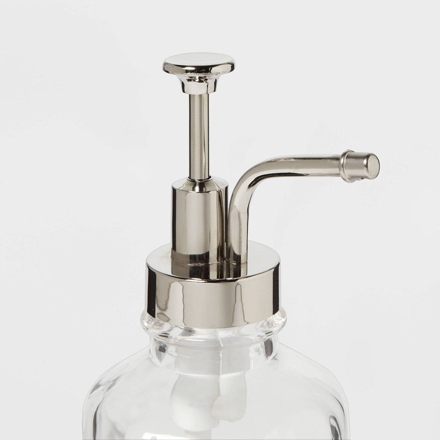 Double Soap Pump Oil Can Clear Glass w/ Stylish Tray - Threshold