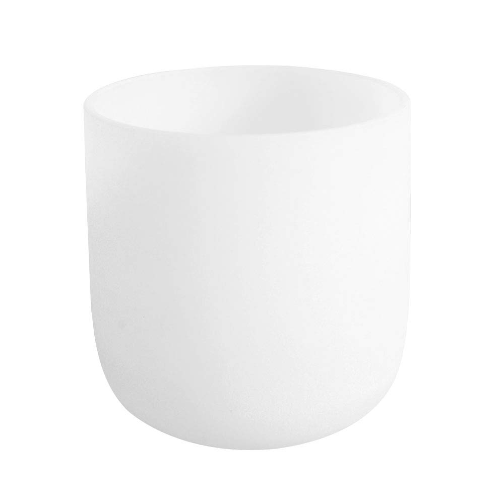 ENERGYSOUND 432Hz Perfect Pitch G Note Throat Chakra Frosted Quartz Crystal Singing Bowl 7 inch