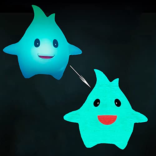 Wahahay Fluorescent Plush Toy, Glow in The Dark Plush,Happy Star Stuffed Doll,All Star Collection Star Man Stuffed Plush