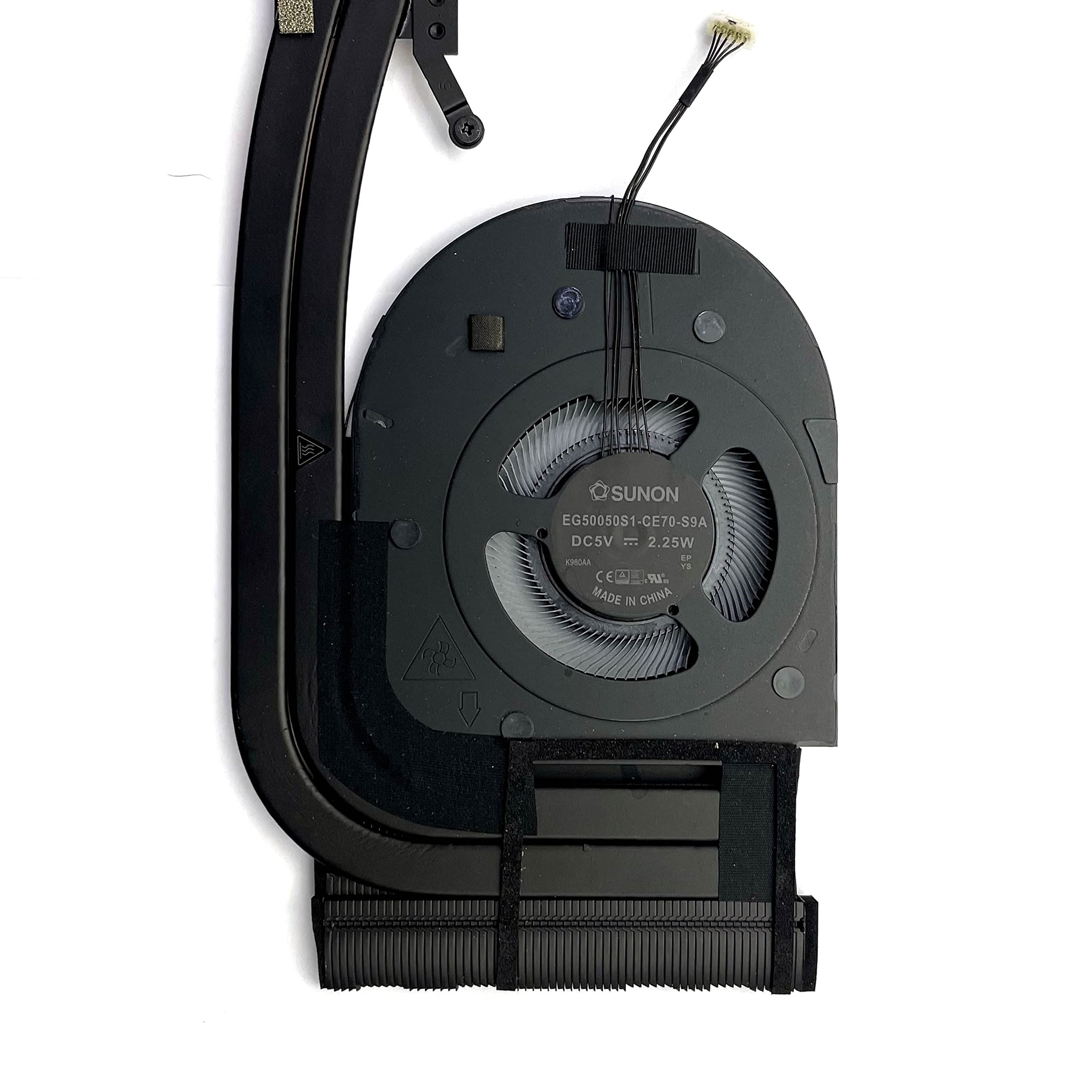 New Genuine CPU Cooling Fan with Heatsink Compatible with Thinkpad T590 P53s Discrete Graphics Version 01YU196 01YU197
